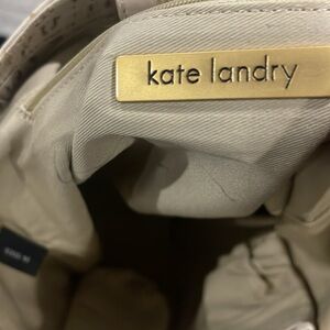 Kate Landry | Bags | Elegant Cream And Gold Tote Bag | Poshmark